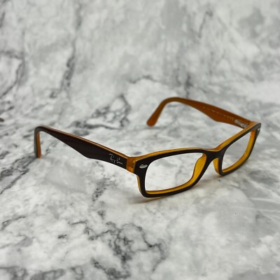 Ray-Ban Junior RB 1530 3588 Brown Orange Rectangle Eyeglasses Frames 48 ...