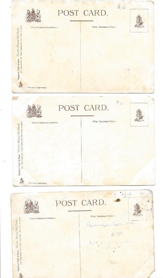 Postcard Lot of 3 Tuck Valentine A/S Outcault Buster Brown and Tige ...