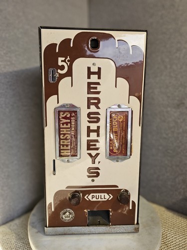 Vintage Hershey's 5 cent chocolate bar vending Machine,Shipman ...