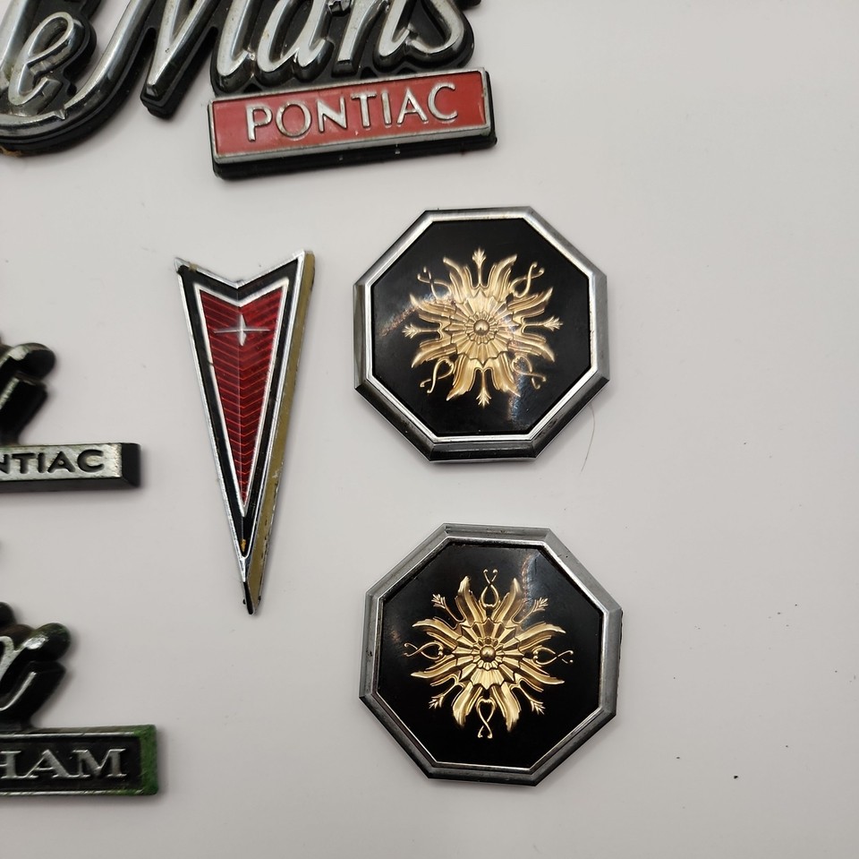 OEM Pontiac name badges, Parisienne, Grand Prix, Grand LeMans, Pontiac ...