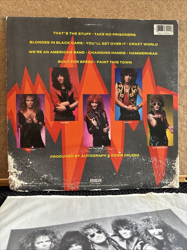 Original 1985 Autograph "That's The Stuff" LP - RCA Records (AFL1-7009A ...