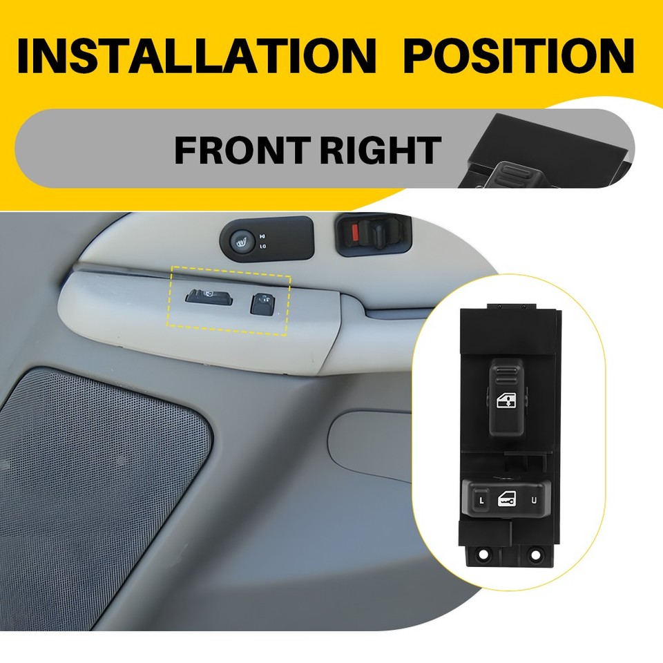 RH Window Door Lock Switch For Chevy Silverado Suburban Tahoe GMC Yukon ...