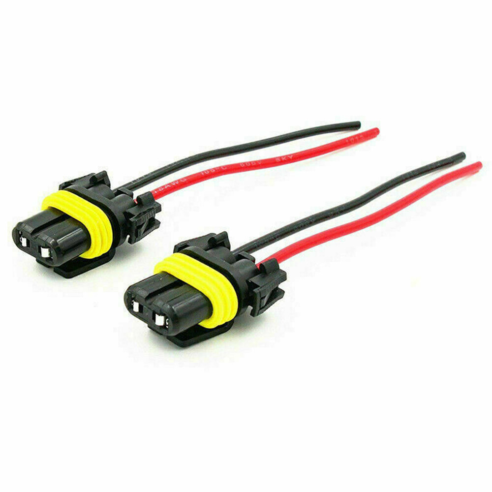 2X Wire Pigtail Female P 9012 HIR2 Head Light Harness Bulb Plug ...