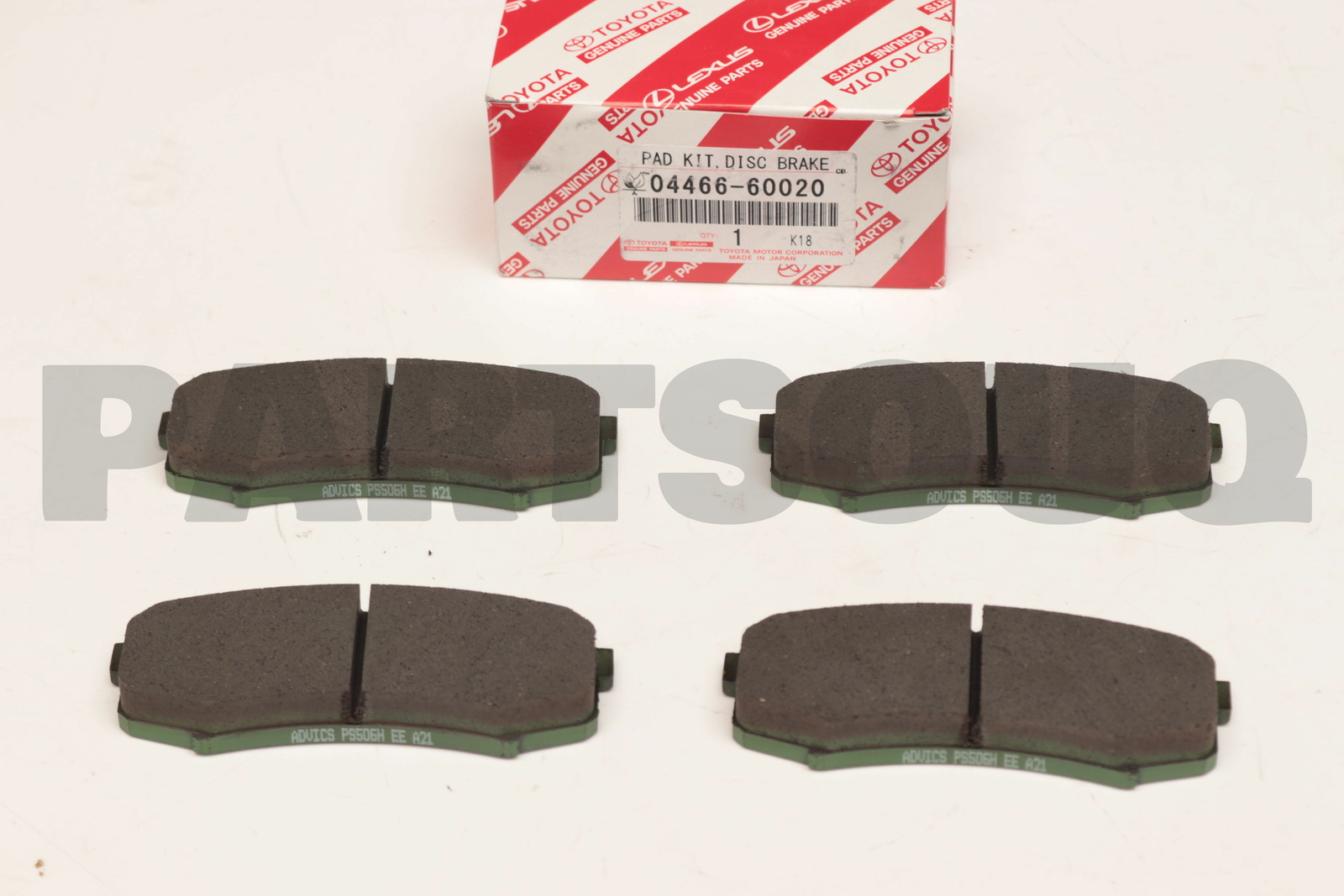 0446660020 Genuine Toyota PAD KIT, DISC BRAKE, REAR 04466-60020 | eBay