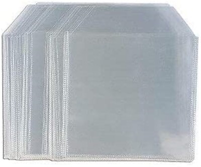 Clear Plastic 150 Micron for 1 Disc CD, DVD & Blu-ray Discs Sleeve ...