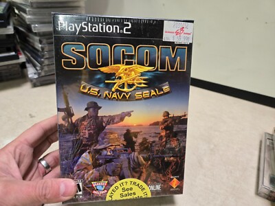 SOCOM US Navy Seals Sony PlayStation 2 PS2 Big Box Headset Bundle NEW ...