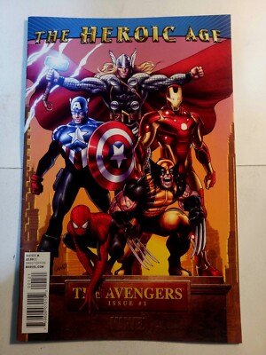 Avengers #1 (July 2010) Heroic Age Variant Greg Land Cover Marvel ...