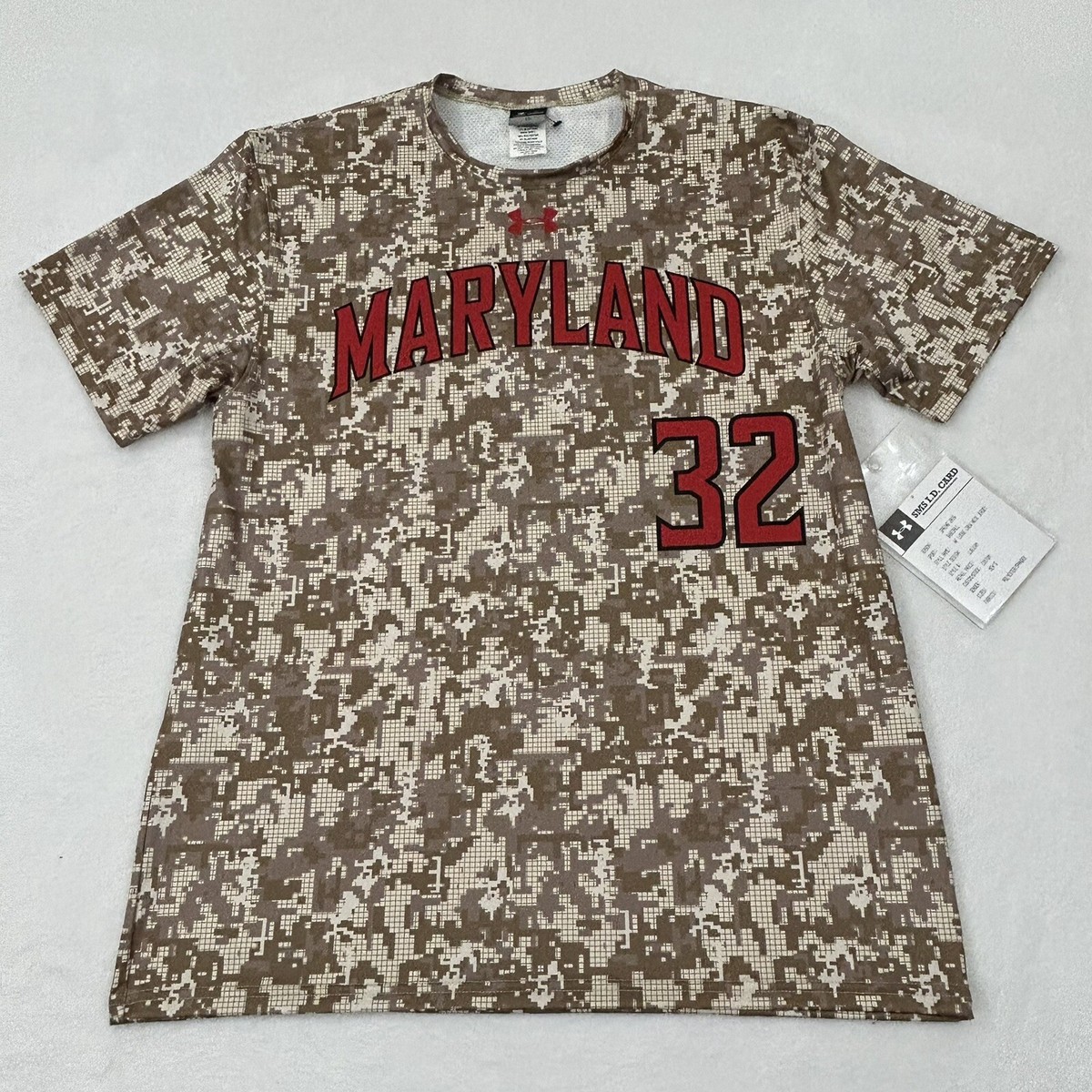 Camisetas De Los Terps De Maryland Maryland White Terps Script Uniform
