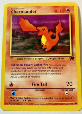 CHARMANDER - Team Rocket Set - 50/82 - Common - Pokemon Card ...