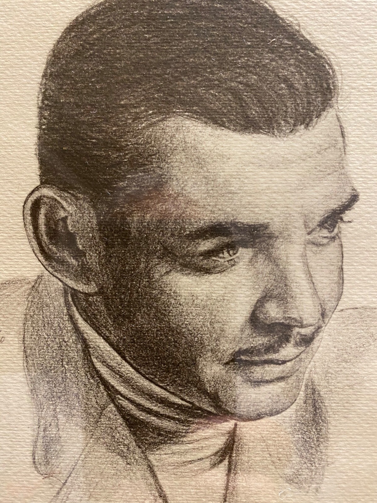 Banse Lithograph “Clark Gable”by Glen Fortune Banse 1976 Framed9X12 ...