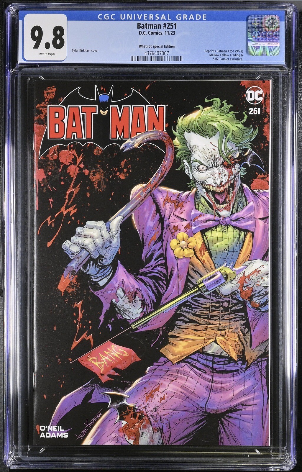 BATMAN #251 NYCC Exclusive Battle Damage Joker - Tyler Kirkham CGC 9.8 ...