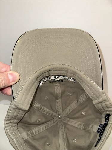 Great Lakes by WACO Tan Hat Cap w Black Accents Cotton Hook and Loop | eBay