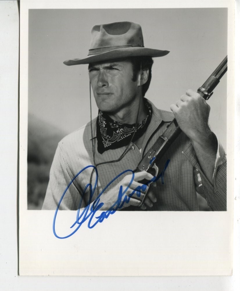 CLINT EASTWOOD signed AUTOGRAPH 8543 | eBay