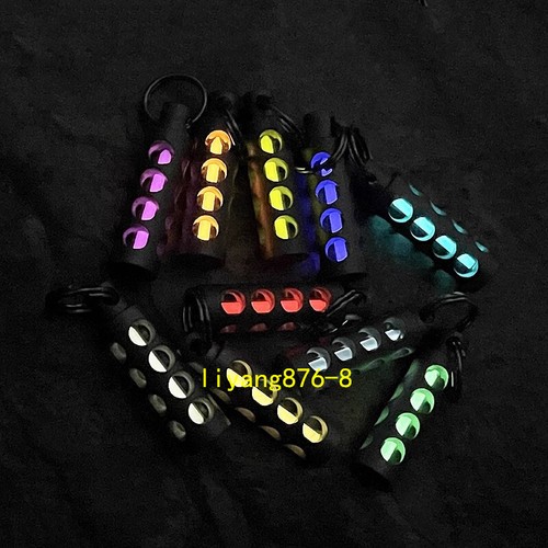 Outdoor Titanium Alloy Tactical Tube Night Light Luminous EDC Pendant ...
