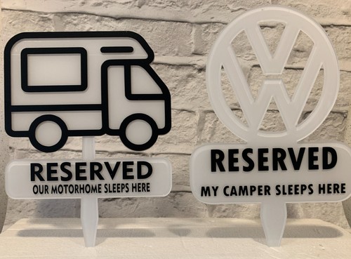 VW & Motorhome, Camper, Pitch Reserved Sign | eBay