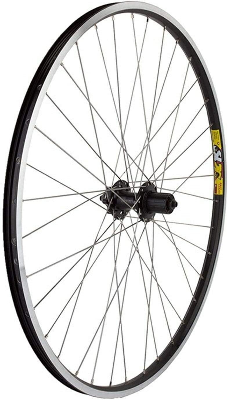 Wheel Master 700c Disc Rear Wheel - QR, 36H, 8-Speed Cassette, Black ...