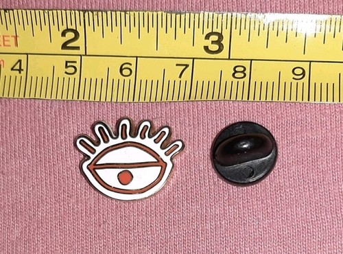 RARE Pintrill 2017 Evil Eye? Orange and White Enamel Pin | eBay