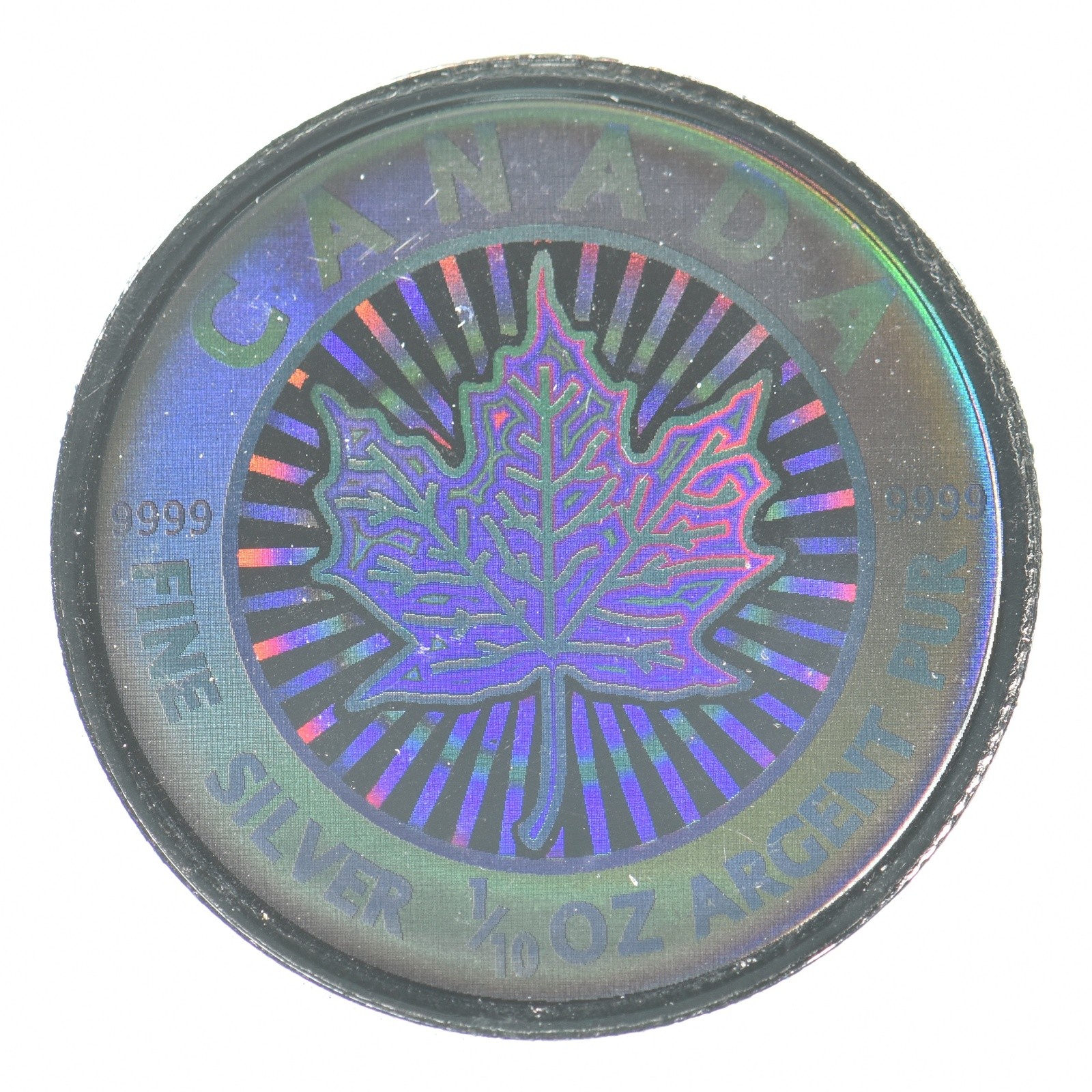 2003 Canada 2 Dollars 1/10 Oz Silver Maple Leaf Fractional Coin ...