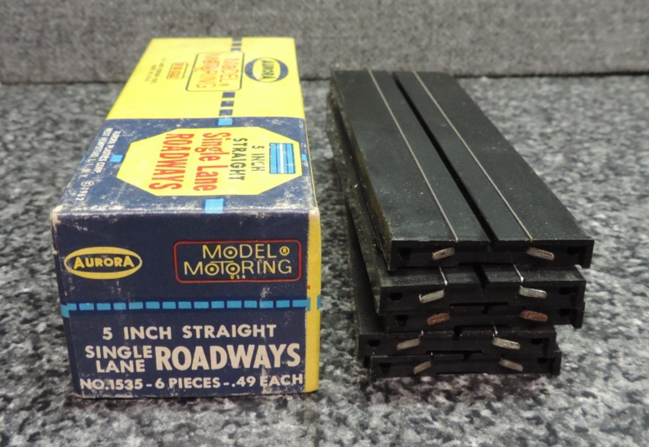 Model Motoring 5" Straight Single Lane 5x Ho Slot Car 60's Thunderjet ...