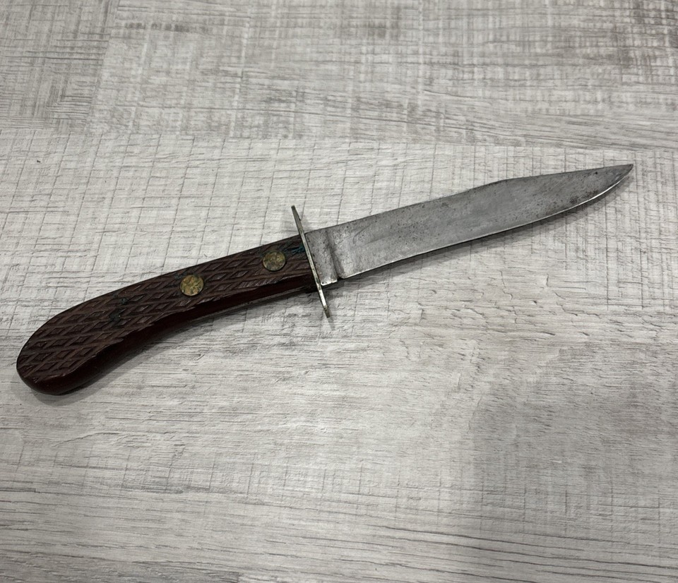 REMINGTON VERY OLD RH-6 CAMPMASTER Hunter rosewood handle w/sheath ...