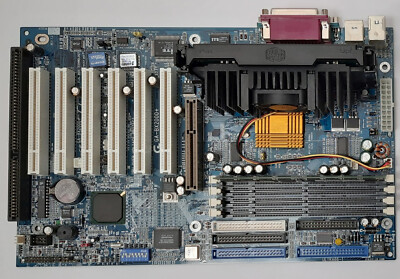 Gigabyte GA-BX2000+ Slot 1 ISA AGP retro Mainboard + Pentium III 600MHz ...