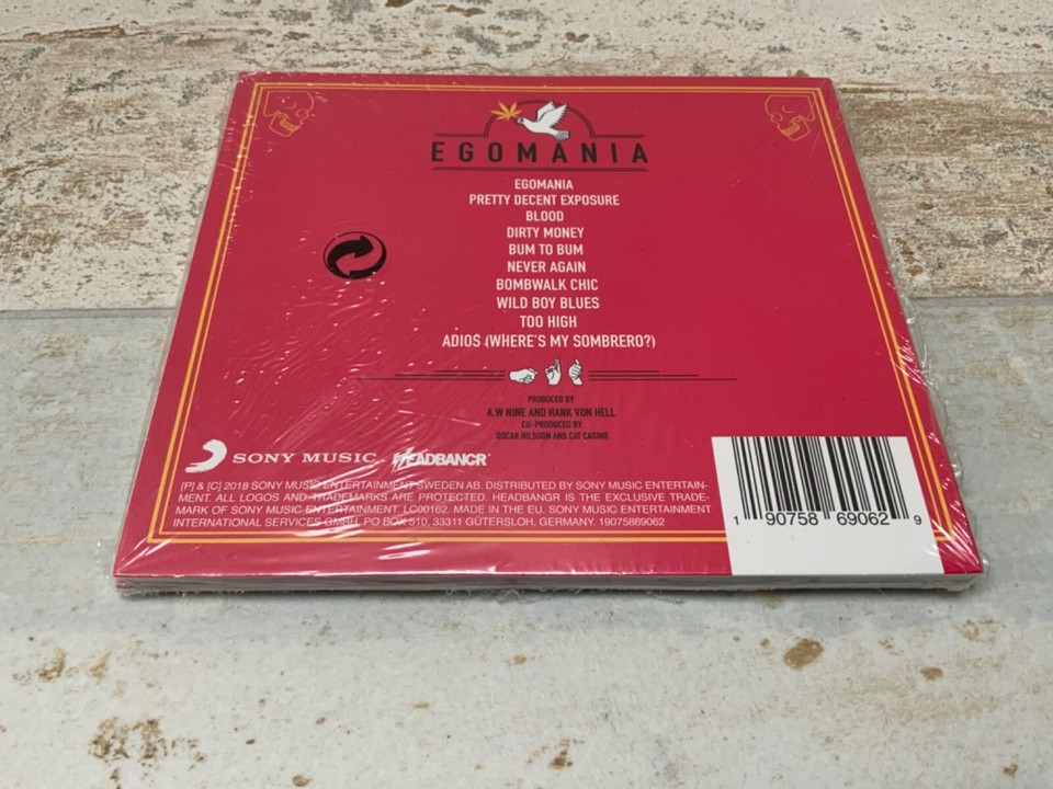 Hank Von Hell Egomania CD signed Autographed booklet Turbonegro ...