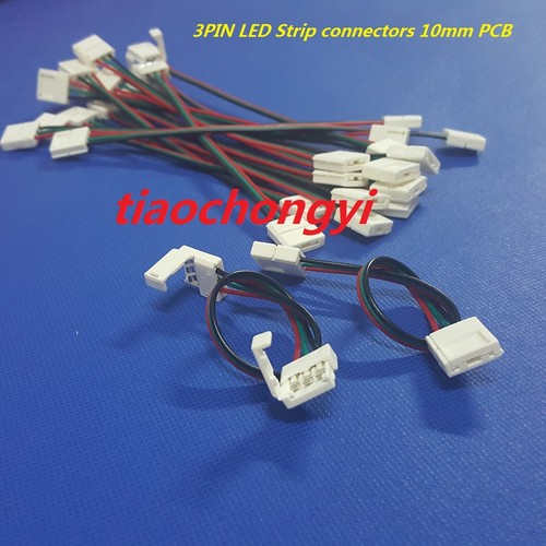 3PIN LED Strip connectors 10mm PCB connection for WS2811 WS2812B led ...