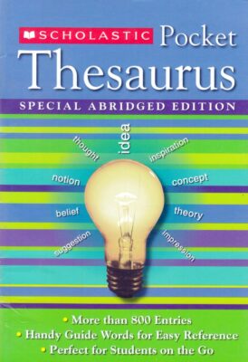 Scholastic Pocket Thesaurus Abridged Student Edition | eBay
