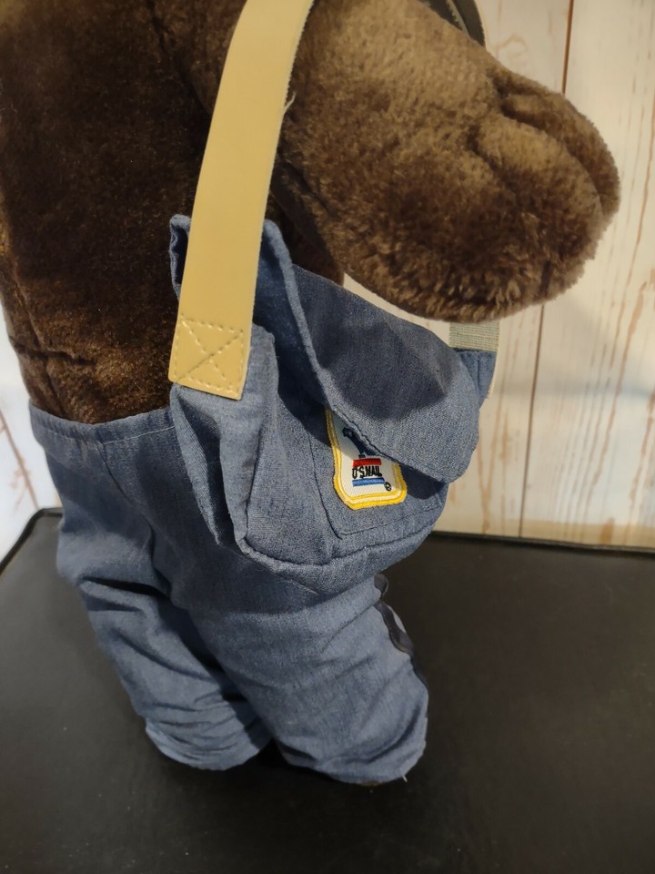 1986 Patriot Post Office Teddy Bear Mailman Uniform Letter Carrier Mail ...