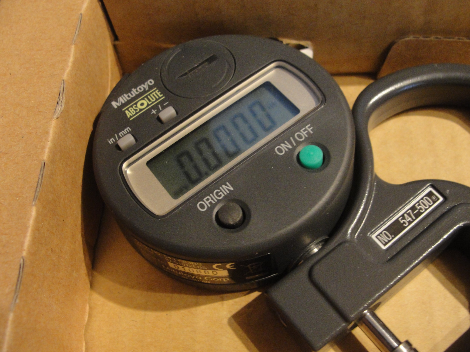 Mitutoyo Id-s1012ebs Absolute Digital Indicator Thickness Gauge for ...