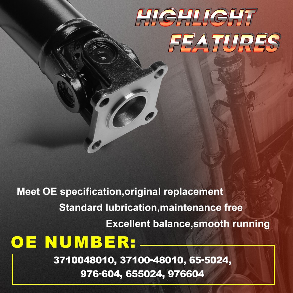 Rear Driveshaft Prop Shaft Assembly for 1999-2003 Lexus RX300 3.0 AWD ...