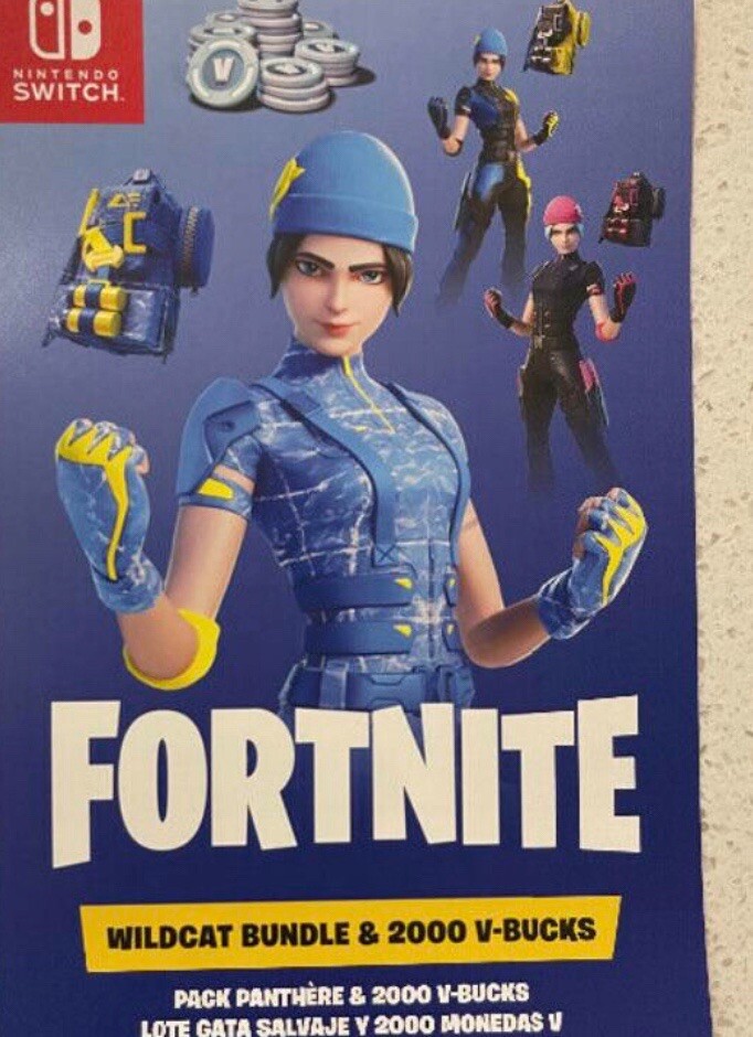 Fortnite Wildcat Bundle Code + 2,000 bucks MESSAG3 ME BEFORE BUYING😊 | eBay