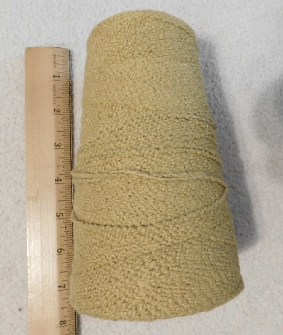 Vintage Large Cone Spool Yarn Knobby Gold Yarn 10-3/4 Oz | eBay