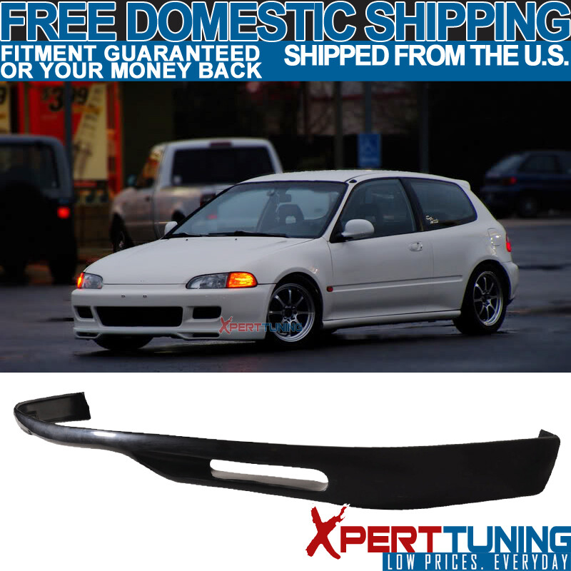 Fits 92-95 Honda Civic EG WW Style Coupe Hatchback Front Bumper Lip ...