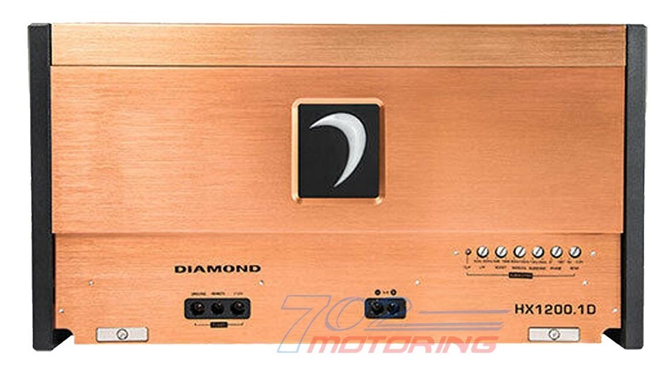 DIAMOND AUDIO HX1200.1D HEX SERIES MONOBLOCK CLASS-D CAR AUDIO ...