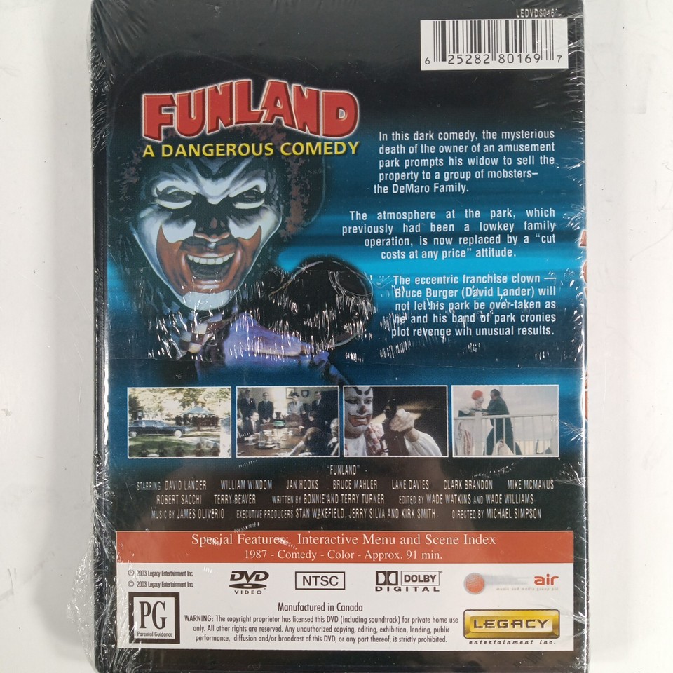 Funland DVD Rare B-MOVIE Horror Cult Film OOP Horror Halloween 2005 ...
