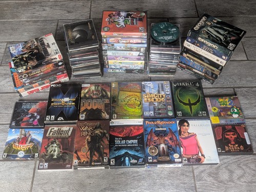 Huge Lot of PC Windows 95/98/XP Games - Over 90 Titles - DIABLO, DOOM ...