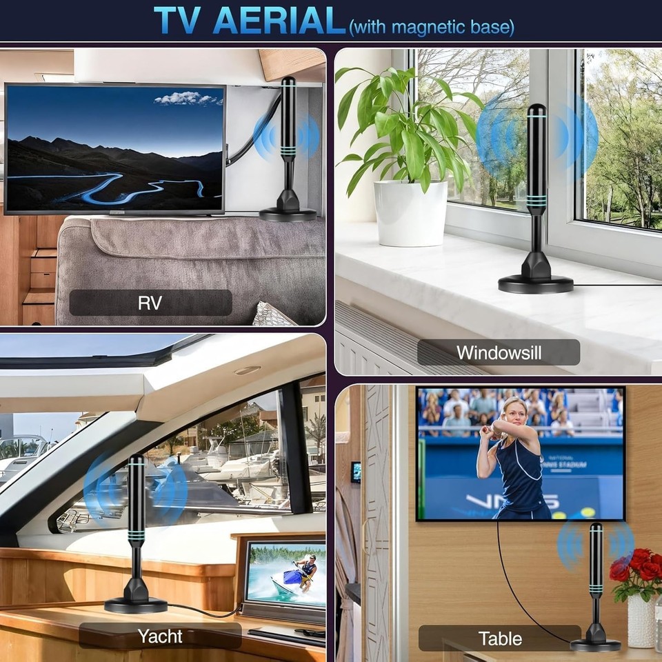 Rewave Tv Antenna 2024, Wave Max Tv Antenna Signal Booster, Coverage up ...