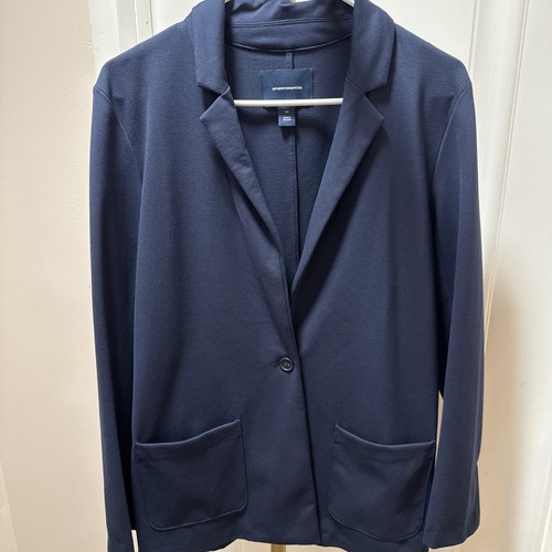 Amazon Essentials Women’s Jacket Blazer Blue Size XS Button Pockets ...