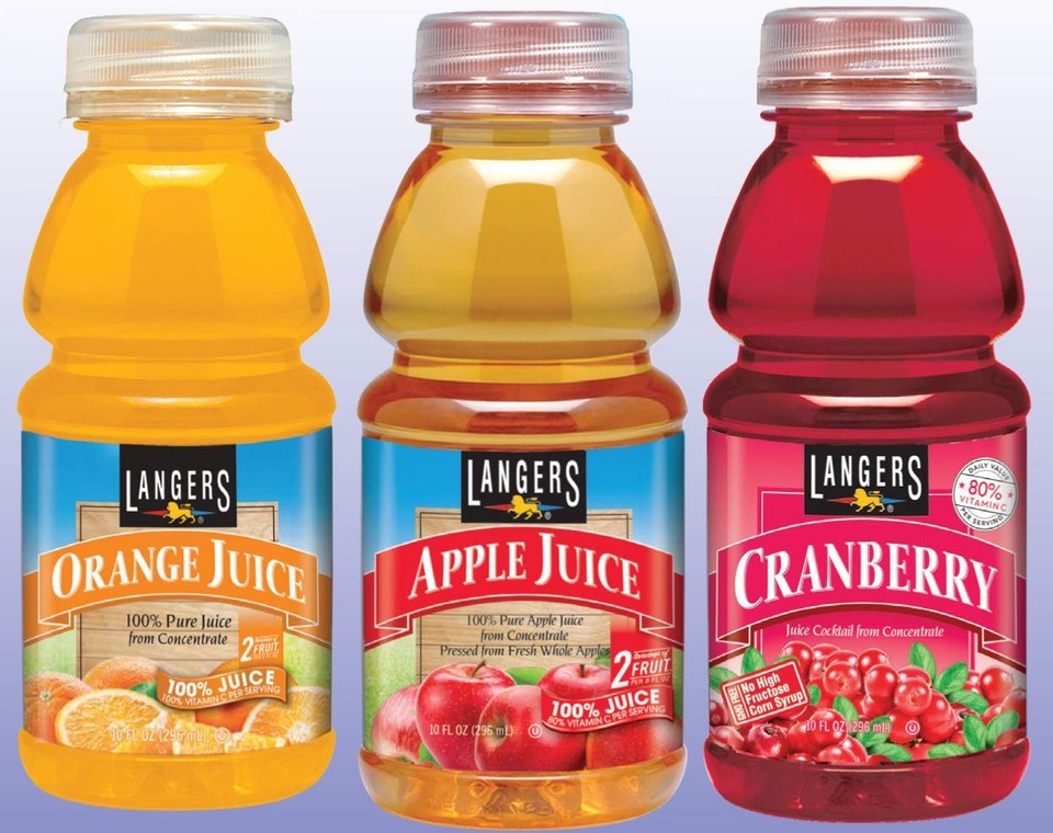 100% Juice Variety Pack: Apple, Orange & Cranberry, 10 Fl Oz (12 Pack ...
