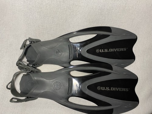US Divers Adult Unisex ProFlex Fins, Black/Gunmetal Gray Size med | eBay