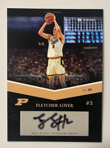 Fletcher Loyer 2024-25 Onit Signature Series #S-6 autographed card /80 ...