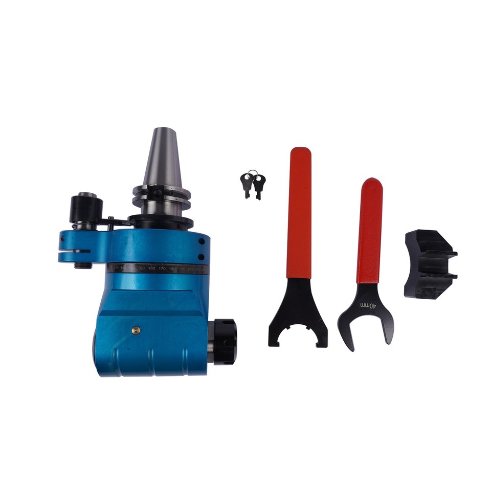 Fixed Angle Head Collet Chuck AG90-CAT40-ER32-60 90° Angle 1:1 Gear ...