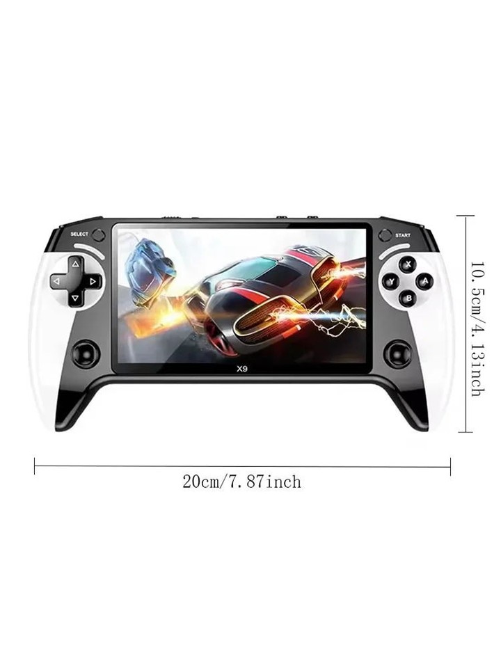 X9 Handheld Game Console 9000+ Games 5.5 Inch 1500mAh Retro Video Game ...