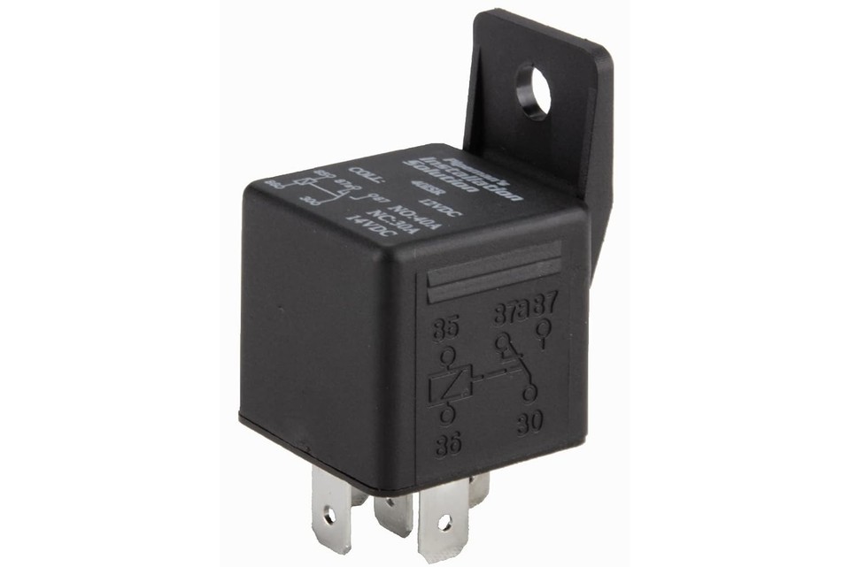 2 Pack 12 Volt 40 Amp SPDT Automotive Relay 5 Pin with Mounting Tab | eBay