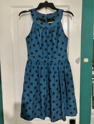 ModCloth Fervour Halter Top Polka Dot Dress Size Medium | eBay