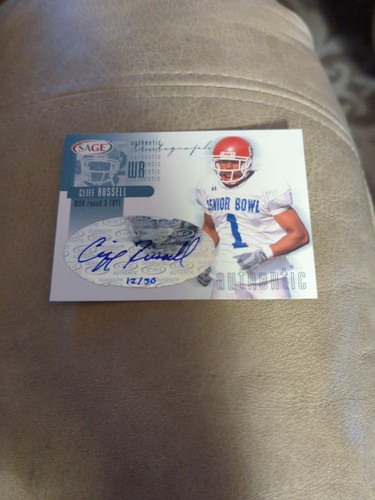2002 SAGE Autographs Platinum #A35 Cliff Russell #/50 | eBay