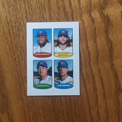 2023 Topps Heritage 1974 Baseball Stamps Blue Jays Guerrero Bichette ...