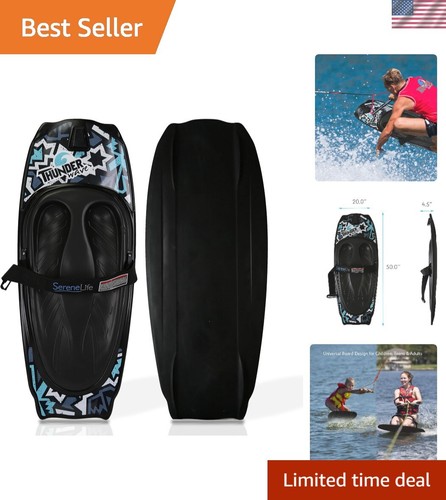 Lightweight Kneeboarding Board with Adjustable Safety Strap - For Kids & Adults | eBay