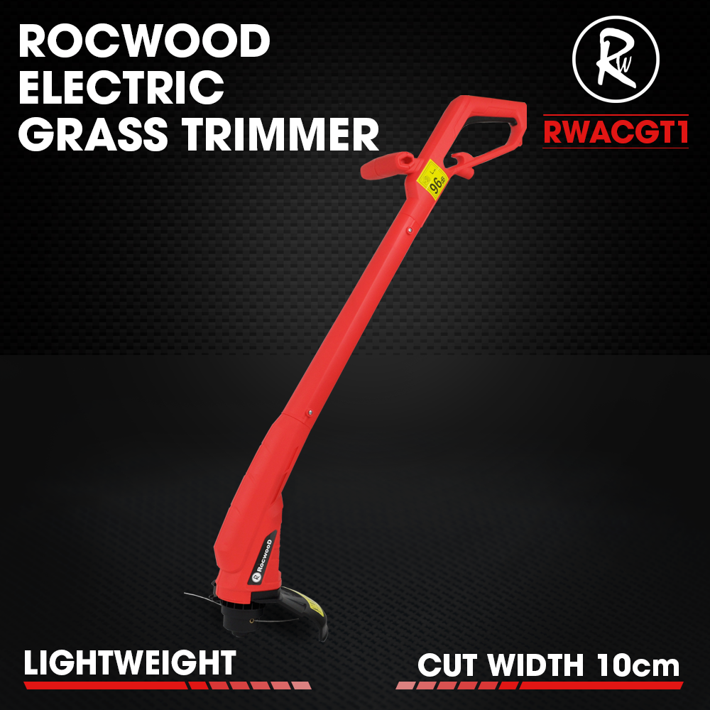 Electric Grass Trimmer 250W RocwooD 10M Cable Garden Compact ...
